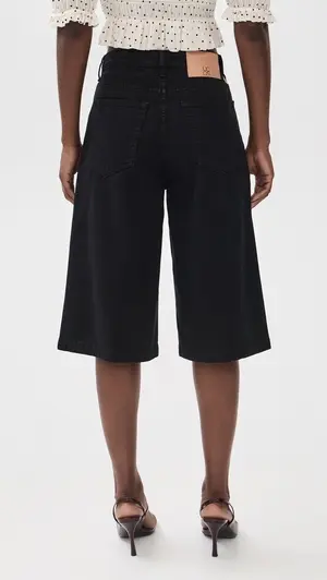 Ulla Johnson The Rowan Denim Shorts - Noir