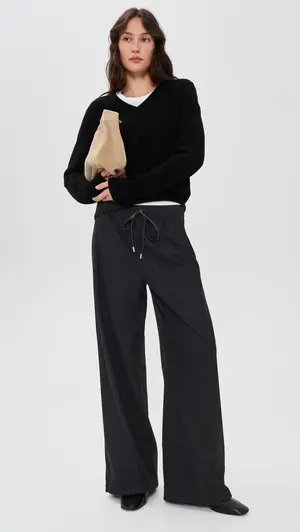 Vince Soft Flannel Drawstring Pants