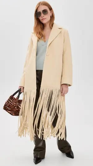 SIMONMILLER Vero Fringe Coat