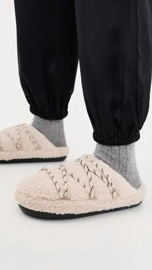 Moon Boot Teddy Sherpa Slippers