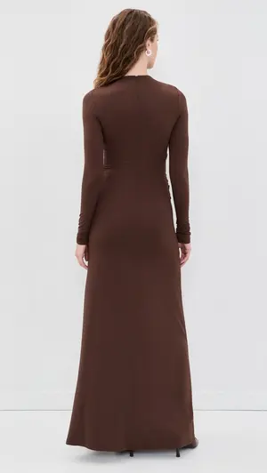 SEVEN WONDERS Lila Ruched Maxi Dress