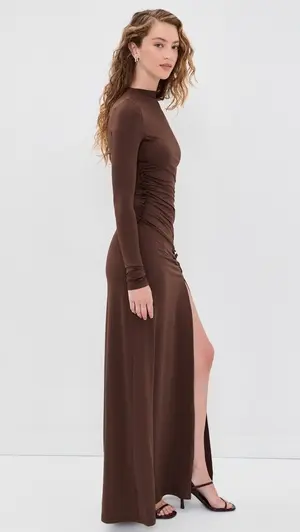 SEVEN WONDERS Lila Ruched Maxi Dress