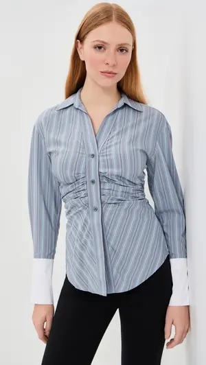 Veronica Beard Devra Button Down Shirt