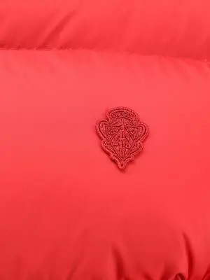 Gucci Crop Fit Down Jacket With Iconic Crest - Multicolor