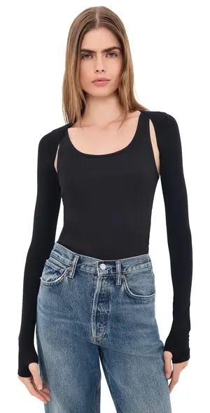 Commando Ballet Body Shrug With Thumbholes