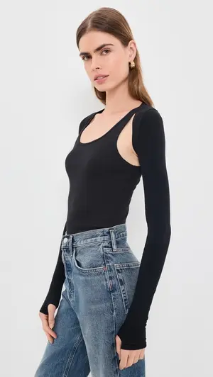 Commando Ballet Body Shrug With Thumbholes