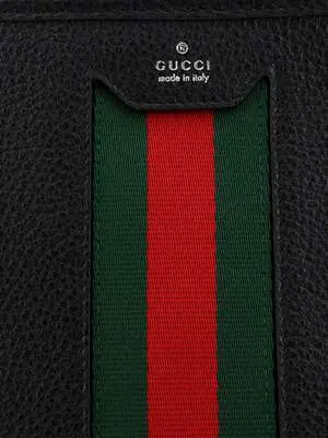 Gucci Portfolio Grained Leather Clutch