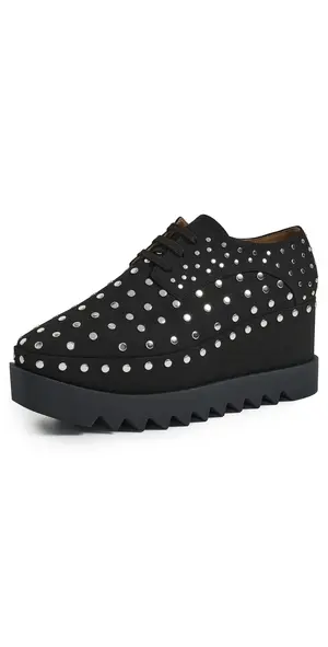 Stella McCartney Elyse Alter Suede Sneakers - Black