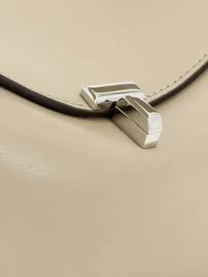 TOTEME T-lock Hammered Leather Crossbody Bag