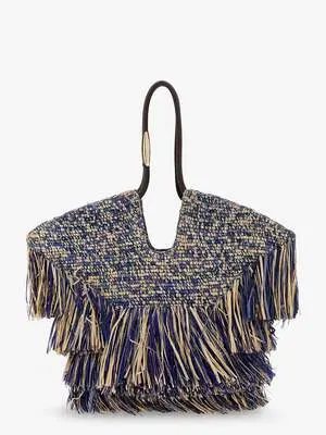 Zimmermann Goldentime Raffia Shoulder Bag - Multicolor