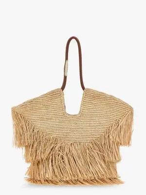 Zimmermann Goldentime Raffia Shoulder Bag - Multicolor
