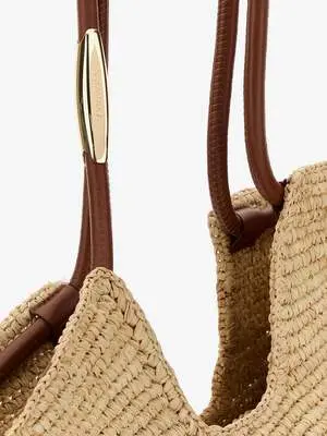 Zimmermann Goldentime Raffia Shoulder Bag