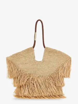 Zimmermann Goldentime Raffia Shoulder Bag - Multicolor