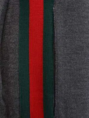 Gucci Wool Leisure Trousers With Web Insert