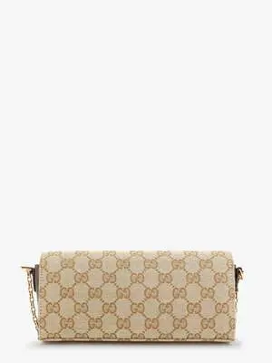Gucci Wallet With Chain And Horse Clip - Multicolor