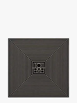 TOTEME Monogrammed Silk Scarf - Black