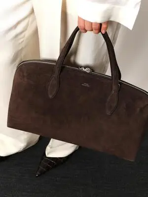 TOTEME Day Suede Handbag - Brown