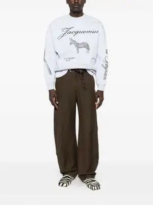 Jacquemus Jacquard Sweatshirt With Graphic Print
