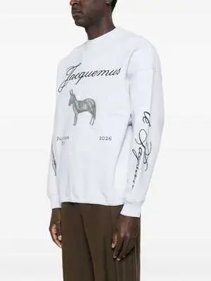 Jacquemus Jacquard Sweatshirt With Graphic Print
