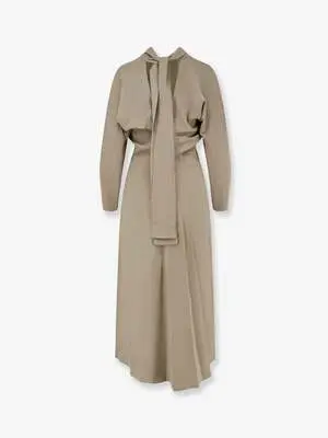 TOTEME Viscose Dress With Scarf - Multicolor