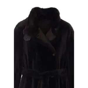 Brunello Cucinelli Shearling Coat With Belt And Monile