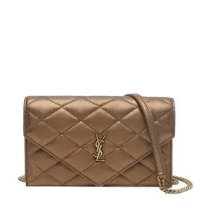 Saint Laurent Paris Chain Wallet - Gold