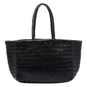 Dragon Diffusion Large Bamboo Triple Jump Shoulder Bag - Black