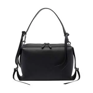 Yuzefi Bento Leather Shoulder Bag - Black