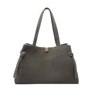Yuzefi Gyoza Suede Tote Bag - Gray