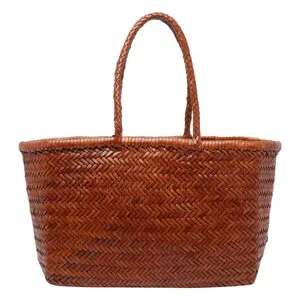 Dragon Diffusion Large Bamboo Triple Jump Shoulder Bag - Brown