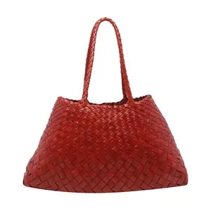 Dragon Diffusion Large Santa Croce Shoulder Bag - Red