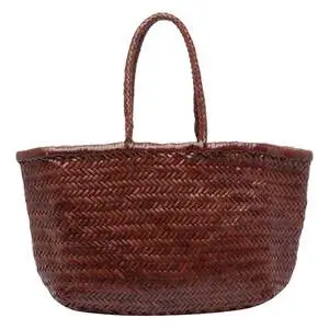 Dragon Diffusion Large Bamboo Triple Jump Shoulder Bag - Brown