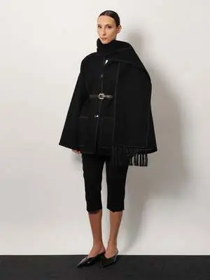 TOTEME Embroidered Scarf Jacket In Wool Blend