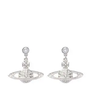 VIVIENNE WESTWOOD Mini Bas Relief Drop Earrings - Silver