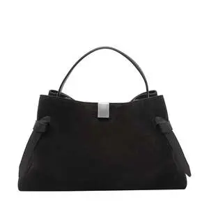 Yuzefi Suede Gyoza Handbag - Brown