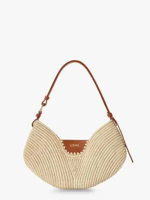 Loewe Paula's Ibiza-swing Leather And Raffia Shoulder Bag - Multicolor
