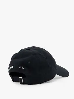 Celine Cotton Hat - Black