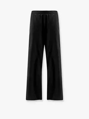 Gucci Silk Poplin Leisure Trousers With Web Ribbon - Black