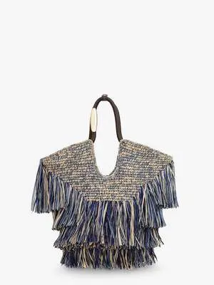 Zimmermann Goldentime Raffia Handbag - Multicolor