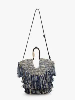 Zimmermann Goldentime Raffia Handbag