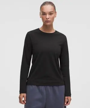 Lululemon The Classic Jersey Long-sleeve Tee - Black