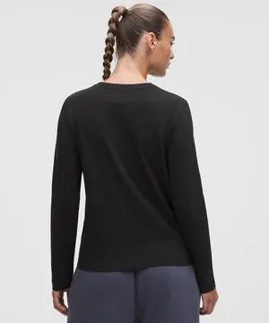 Lululemon The Classic Jersey Long-sleeve Tee - Black