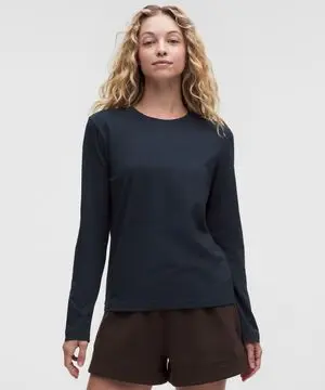 Lululemon The Classic Jersey Long-sleeve Tee True Navy