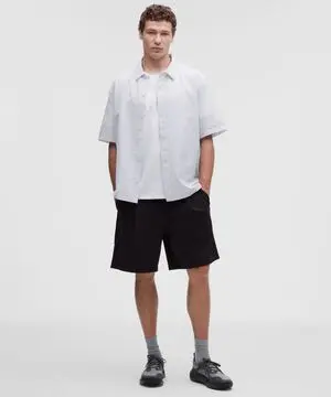 Lululemon Ultralight Wovenair Short-sleeve Collared Shirt - Starch Blue