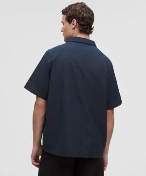Lululemon Ultralight Wovenair Short-sleeve Collared Shirt - True Navy
