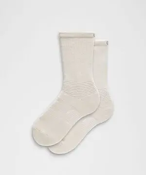 Lululemon Wool-blend Athletic Socks - Light Ivory