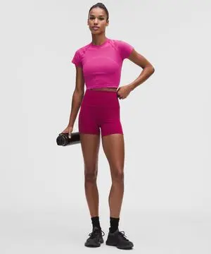 Lululemon Wunder Train No Line High-rise Short 4 - Raspberry Rave