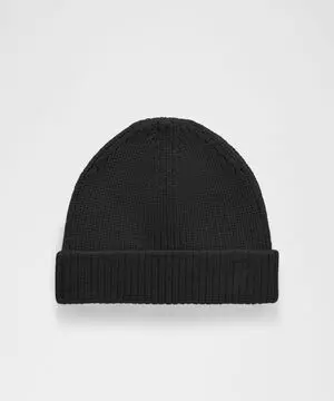 Lululemon Close-fit Wool-blend Ribbed Knit Beanie - Black