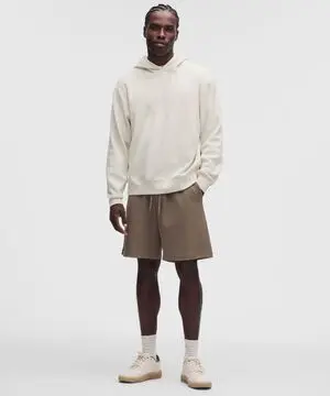 Lululemon Cotton-blend Relaxed-fit Waffle Knit Hoodie - Light Ivory
