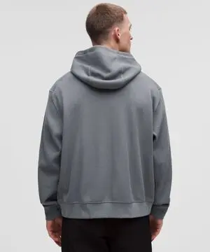 Lululemon Cotton-blend Relaxed-fit Waffle Knit Hoodie - Solar Grey